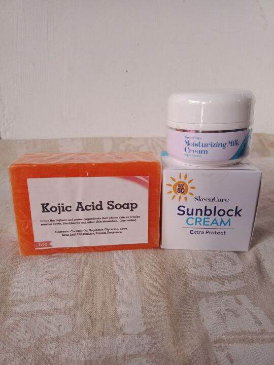 Trio Skeen Care Moisturizing Milk Cream Night Cream 10g+Skeen Care ...