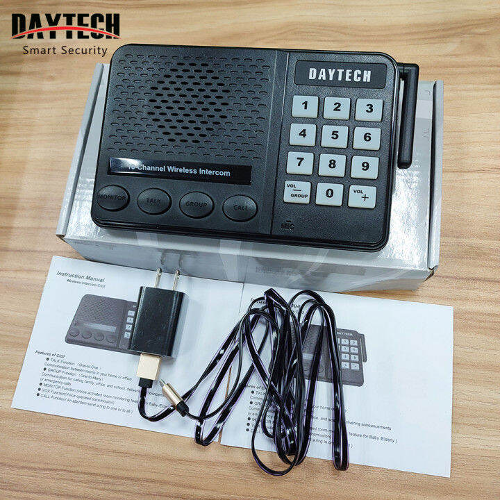 🔥โปรโมชั่นสุดคุ้ม กรุงเทพฯ🔥 ส่งไวจากไทยDaytech Wireless Intercom System ระบบอินเตอร์คอมไร้สาย 10 ...