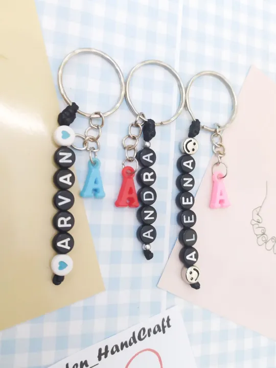 Gantungan Kunci Custom Nama Dan Inisial ( Request Nama Dan Inisial Di ...