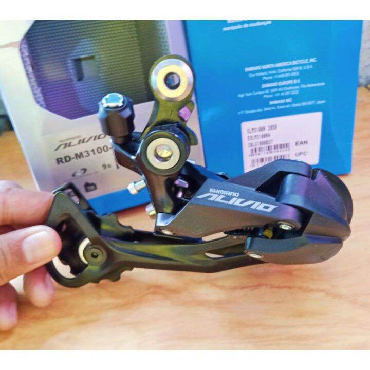 Rear Derailleur Shimano Alivio RD M3100 SGS Shadow Original Kemasan ...