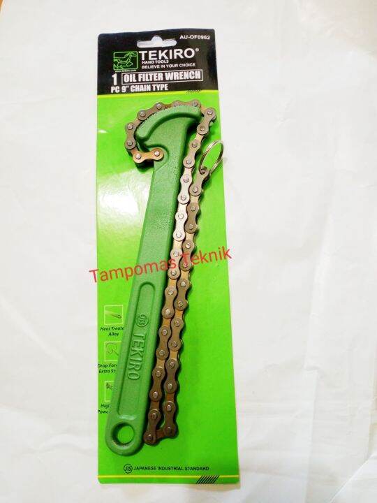 Kunci Filter Oli Rantai 9" Tekiro Kunci Pembuka Filter Oli Mobil Model ...