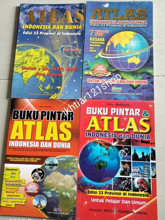 Atlas Indonesia dan Dunia edisi terbaru ukuran B5 | Lazada Indonesia