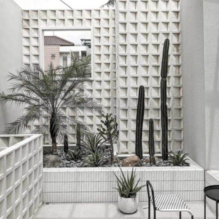 roster beton minimalis anti tampias hiasan dinding motif nako lubang ...