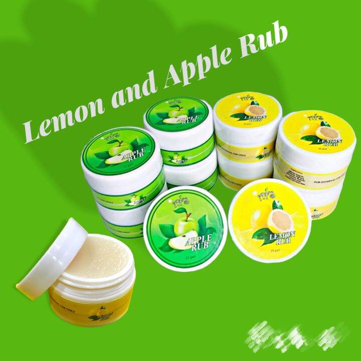 Herbal Lemon Rub,Apple Rub (Use for External Only) | Lazada PH