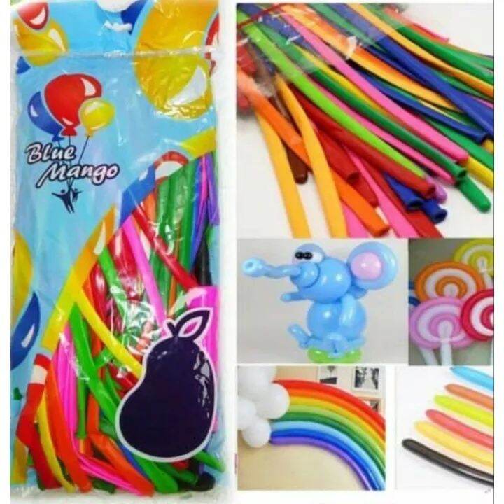 Isi 100 pcs balon pentil besar/balon cacing besar | Lazada Indonesia