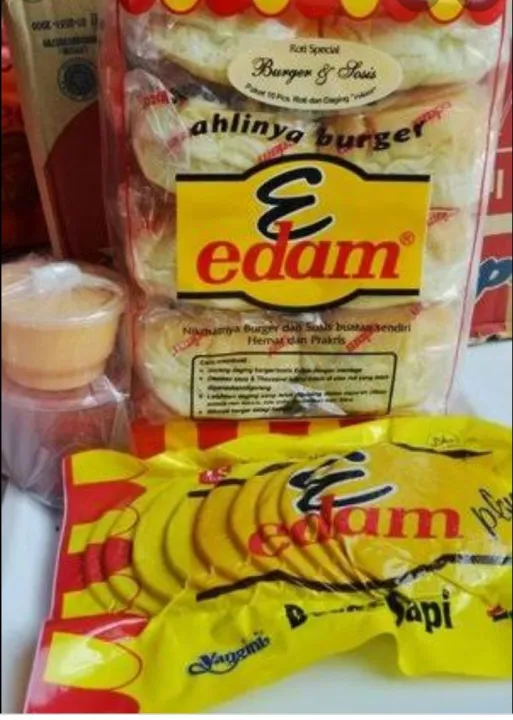 1 paket Edam burger besar sosis lengkap dan hemat selalu fres isi 10 ...