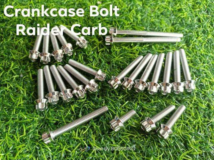 CNC Crank case bolts set Raider 150 carb | Lazada PH