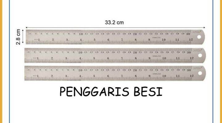 RULER / MISTAR / PENGGARIS BESI JOYKO STAINLESS STEEL (30 CM) | Lazada Indonesia