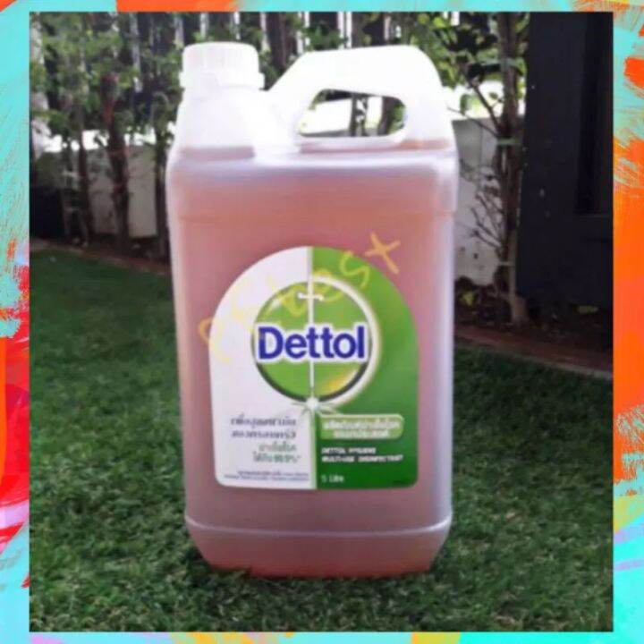 Dettol เดทตอล 5 ลิตร แกลลอน ผลิตภัณฑ์ทำความสะอาด ฆ่าเชื้อโรคอเนกประสงค์ ...
