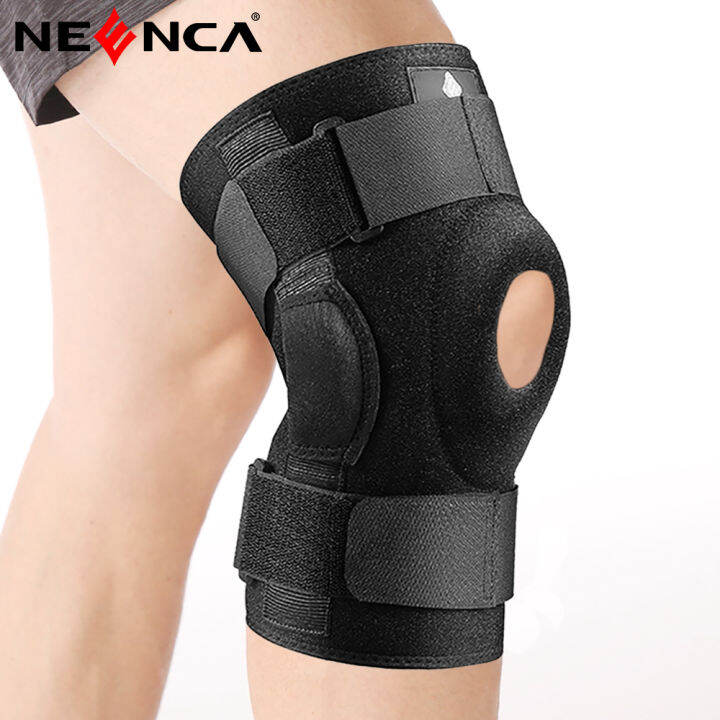 NEENCA Hinged Knee Brace, Adjustable Compression Knee Support Brace ...