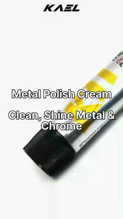 KIT Metal Polish Cream Clean Shine Metal & Chrome Krim Pembersih ...