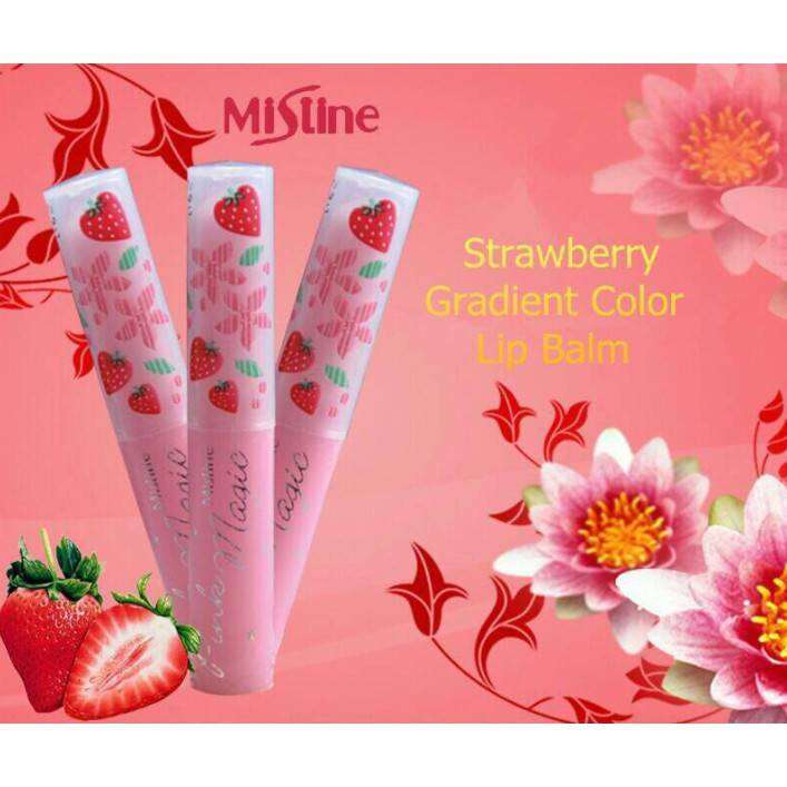 Mistine Pink Magic Lip Plus Vit-E Strawberry ลิปมันเปลี่ยนสียอดฮิต ...