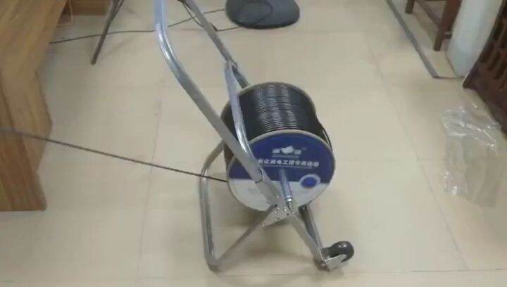 Fiber Optic Trolly Fibre Cable Roller Pulling Crank Shaft Adjustable ...