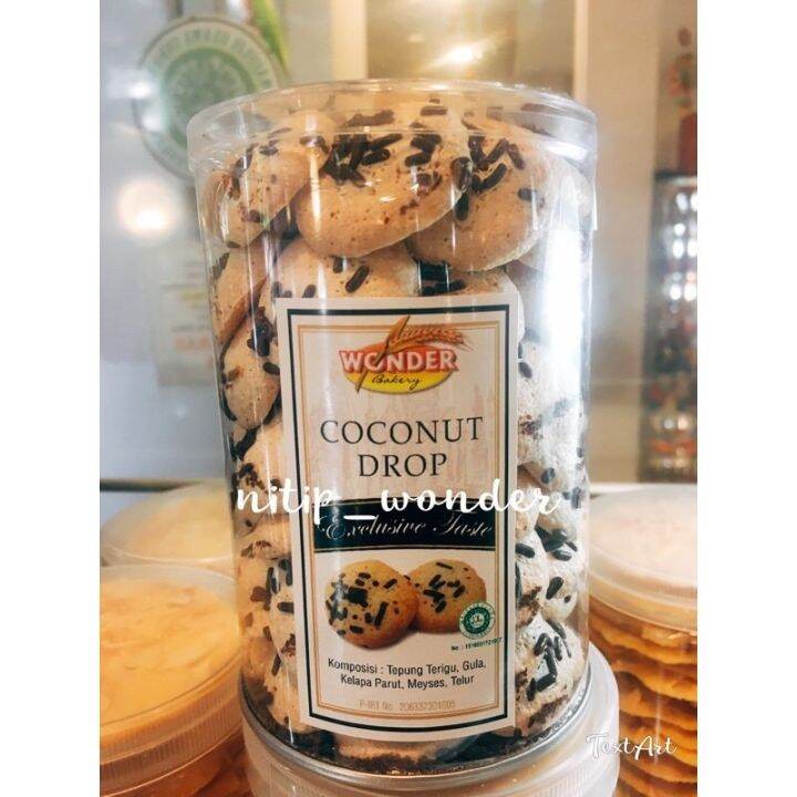KUE KERING COOKIES KELAPA COCONUT DROP ROTI WONDER BAKERY SOLO SALATIGA ...