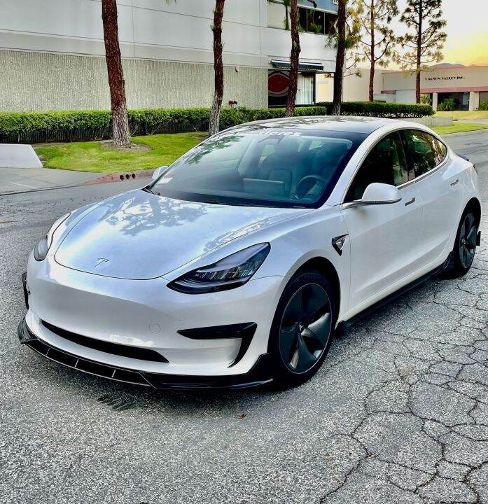 Tesla 3 Model Y Aero bodykit body kit front side rear skirt lip ...