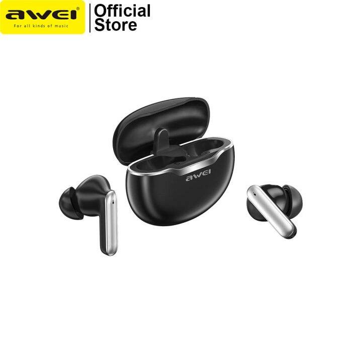 Awei T50 TWS True Wireless Sports Earbuds Gaming Bluetooth Smart Touch Earphone with Charging ...