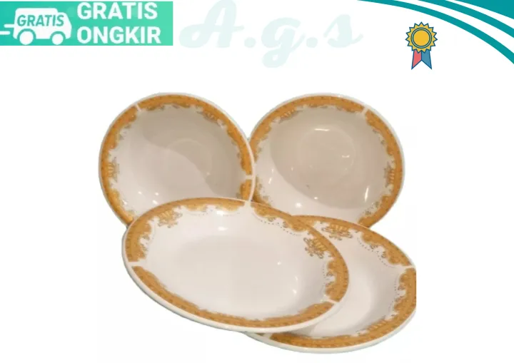 Piring Mahkota - Piring Beling Cantik - Piring Makan Murah | Lazada ...