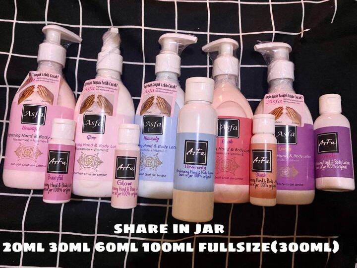 ASFA Brightening Body Lotion Scarlett whitening innesia Niacinamide dan ...