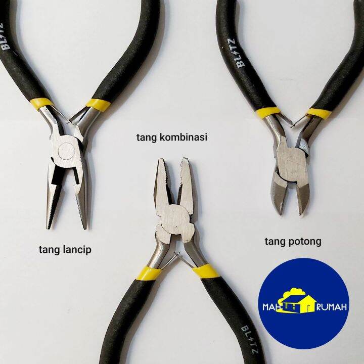 BLITZ - TANG MINI 4.5" 4,5inch Kecil (1pcs) Lancip Cucut / Knip Potong ...
