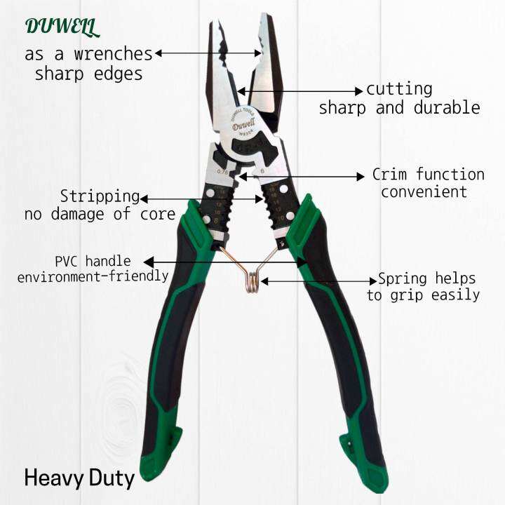 Pliers Duwell 9" inches DW208 Heavy Duty | Lazada PH