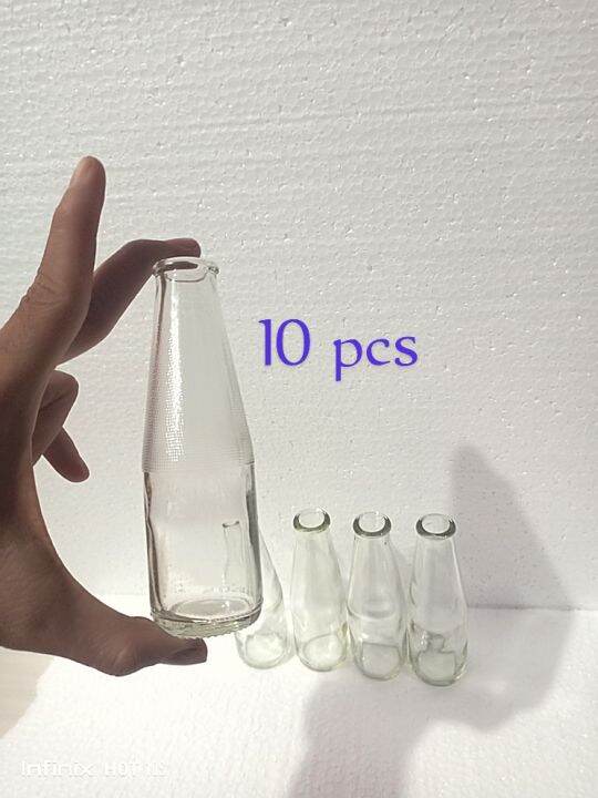 Botol kaca Vibe mini 10pcs botol kaca 100ml botol lonjong | Lazada ...