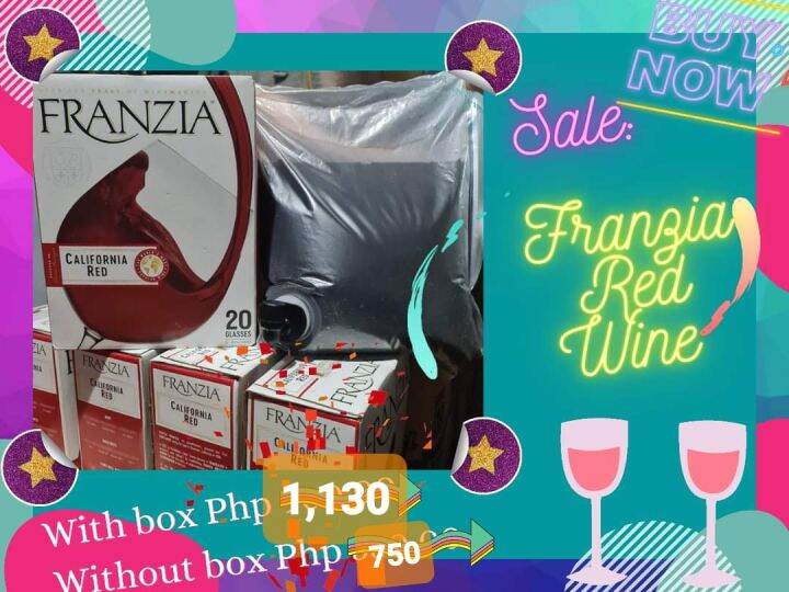 Franzia Red Wine 3 Liters California Red (No box) | Lazada PH