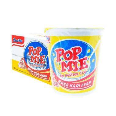 Pop Mie Kari Ayam Mie Instant 75 gr ( 24 Pcs / Dus ) | Lazada Indonesia