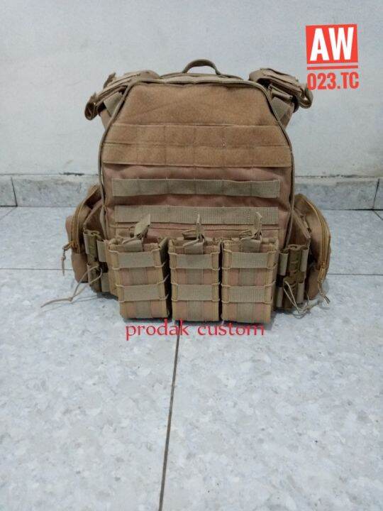 Body vest black mamba / body vest gurun tactical/ rompi militer gurun ...