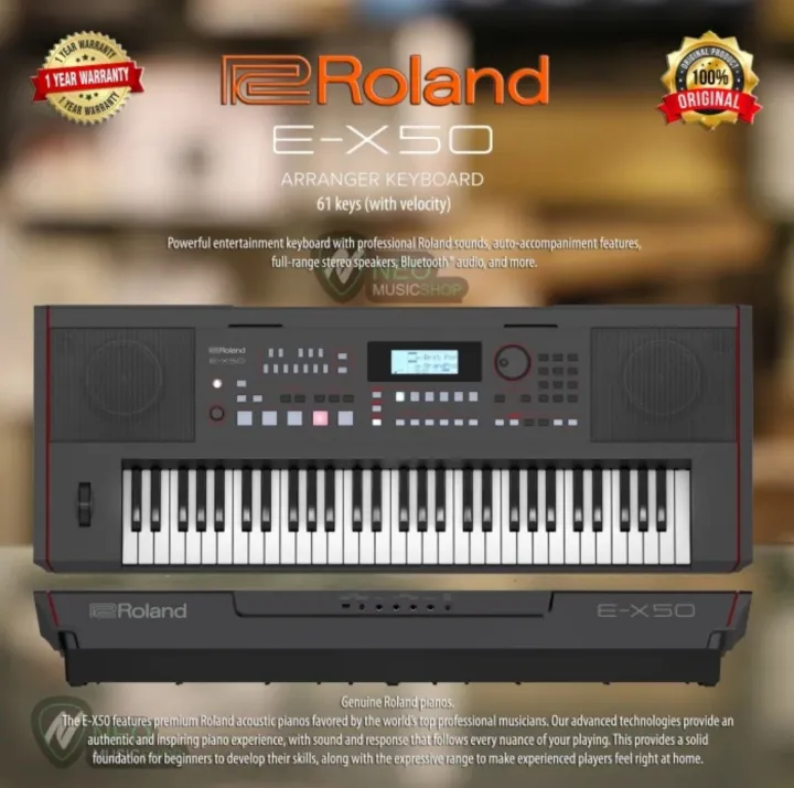 Roland EX50 61 keys Arranger keyboard with velocity | Lazada Indonesia