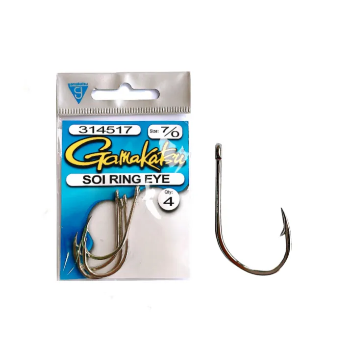 Gamakatsu Soi Ring Eye Hook 31451 (1/0, 2/0, 3/0, 4/0, 5/0, 6/0, 7/0) | Lazada