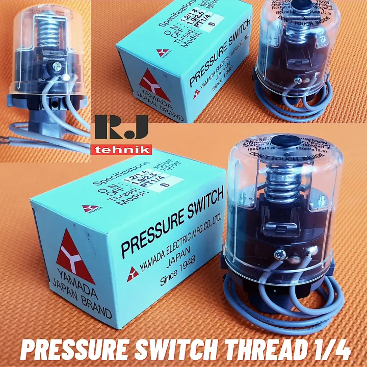Otomatis Pompa Air Sanyo Automatic Pressure Switch Yamada Drat 1/4 ...