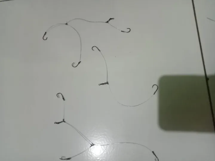 rangkaian pancing cabang 2 dan 3 mata kail untuk ikan mas | Lazada Indonesia