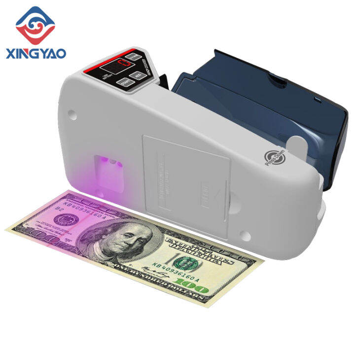 XINGYAO UV Light V30 Mini Portable Bill Counter Use Battery/Plug Handy ...