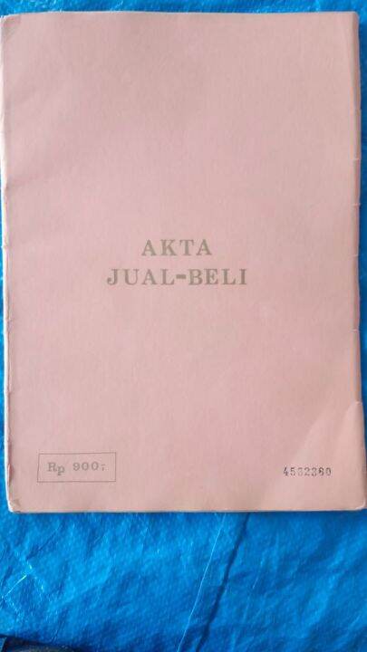 Akta Jual Beli Rp900 Blanko AJB Asli Original Rangkap 4 | Lazada Indonesia