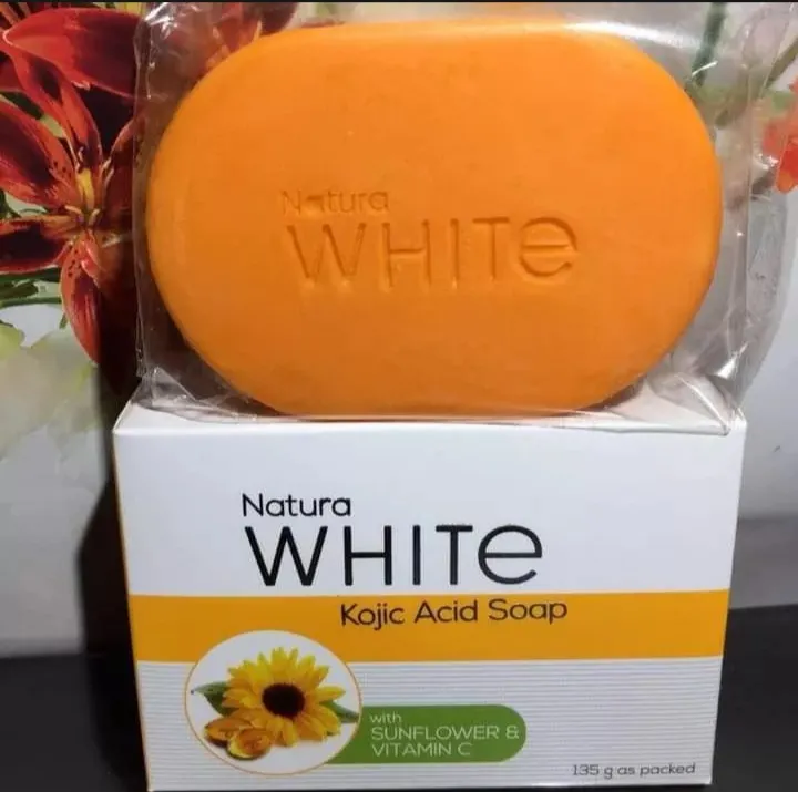 UNO PRODUCT Nature White Kojic Acid Soap with Sunflower and Vitamin C ...