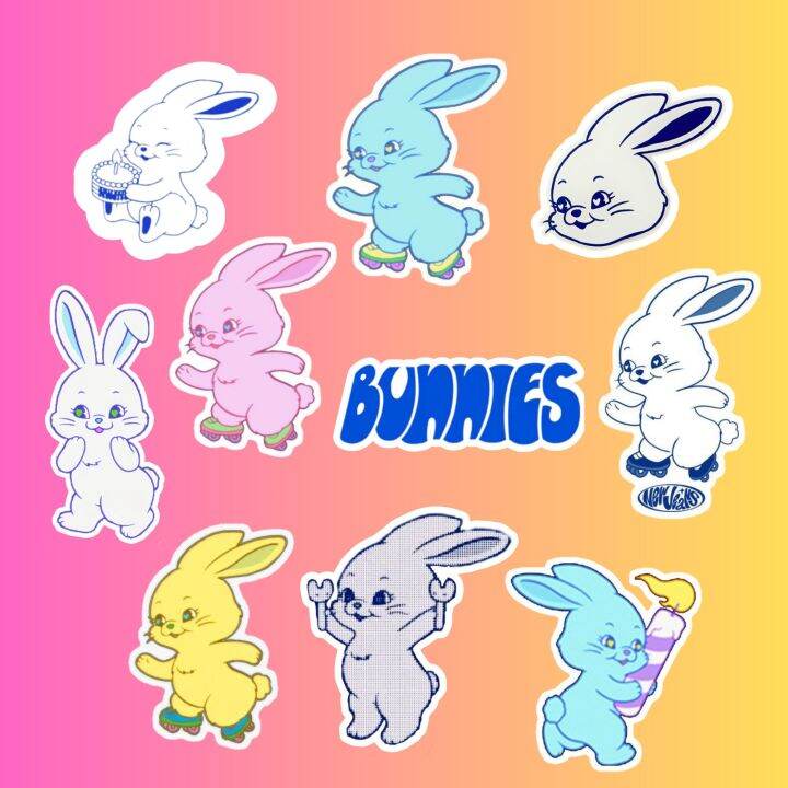 NewJeans Bunny Laminated VINYL Sticker Waterproof And Scratchproof |Ara ...