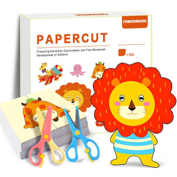 Children's hand-cut 100 full color children's hand-cut fun for paper ...