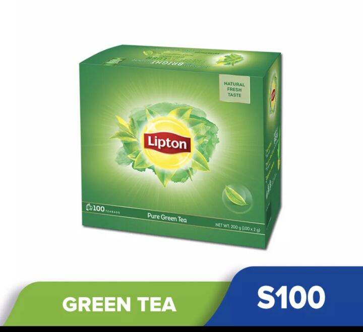 Lipton Pure Green Tea 100 Tea Bags / Ahmad | Lazada PH