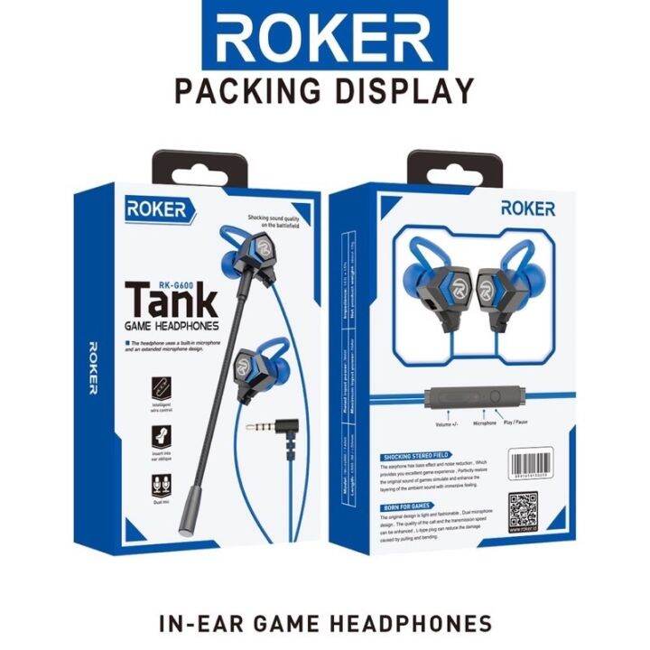 Headset Roker Gaming RK-G600 / Earphone Gaming Roker TANK / HF ROKER ...