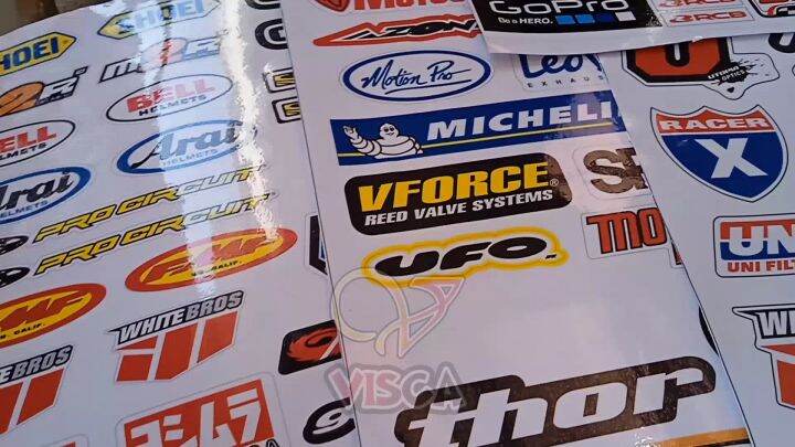 Stiker Pack Racing - Stiker Sponsor Aesthetic Keren - Sticker Vinyl ...
