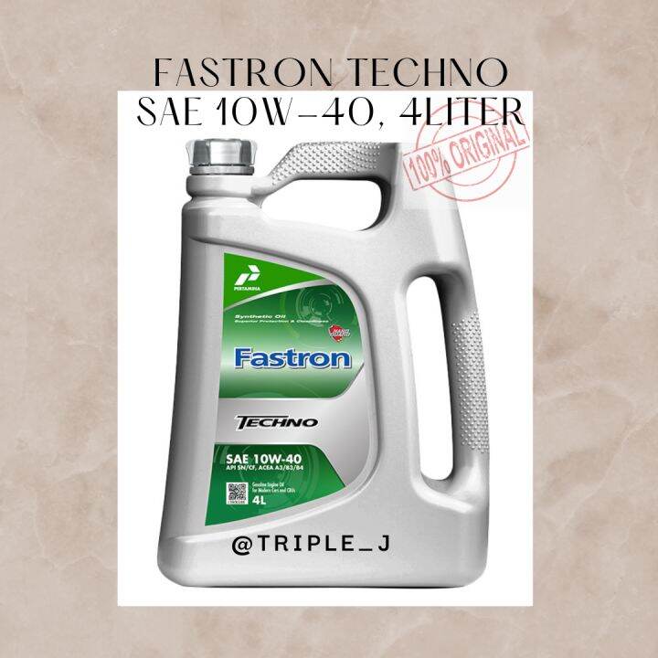 Pertamina Fastron Techno 10w-40 4 Liter | Lazada Indonesia