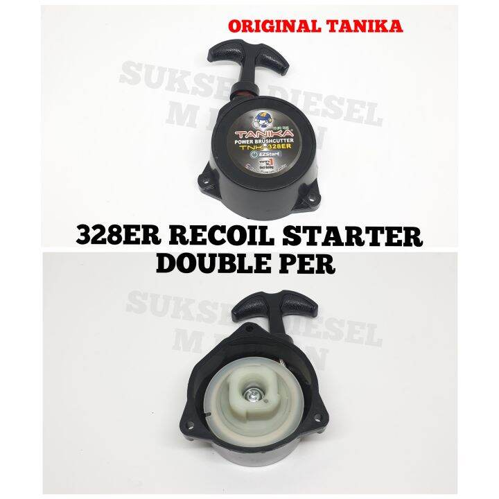 328ER 328 Recoil Starter Kap Tarikan Engkol Mesin Potong Rumput Double ...