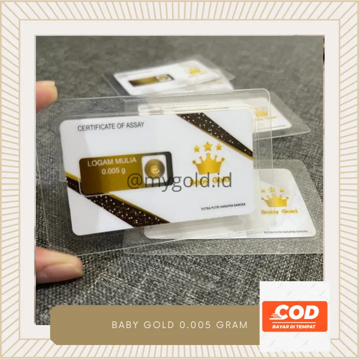 baby gold emas mini emas kecil asli 999 emas 24 karat antam ...