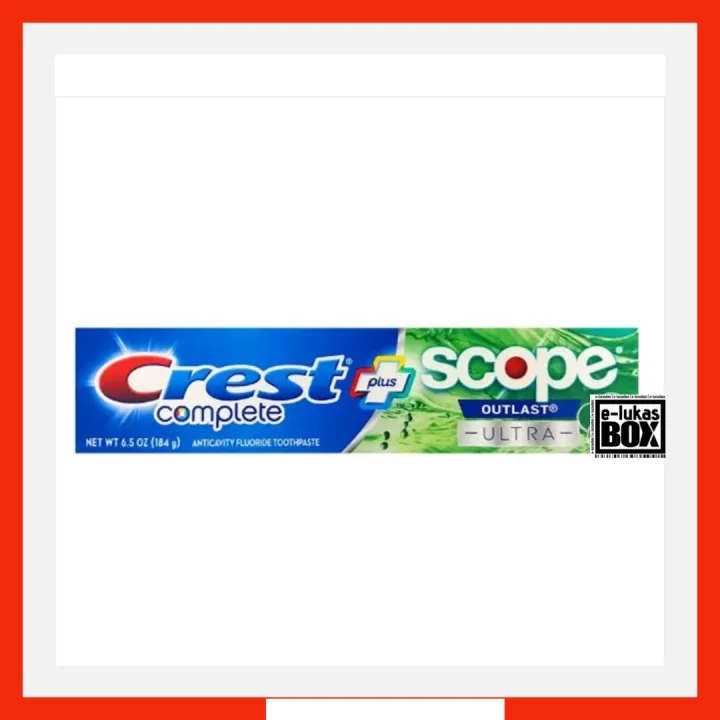 Crest Complete Plus Scope Outlast Ultra Toothpaste 184g | Lazada PH