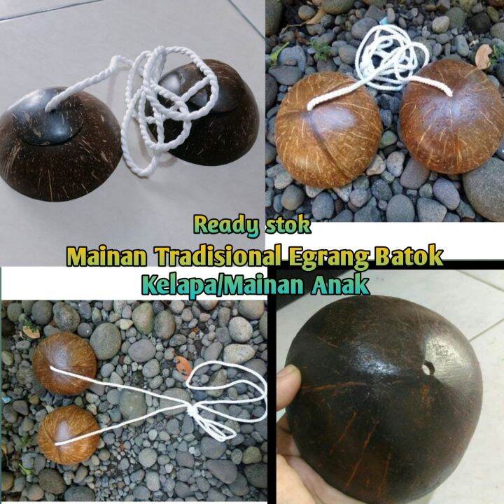 Egrang Batok Kelapa - Mainan Tradisional Egrang Batok Kelapa - Mainan ...