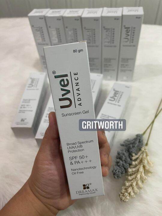 UVEL Advance Sunscreen Gel Broad Spectrum UVA UVB Dermagrade Original ...