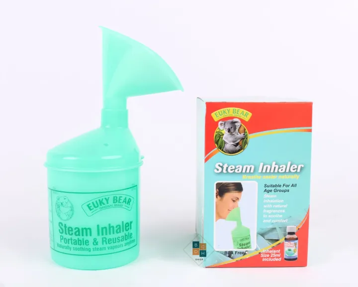 Euky Bear Steam Inhaler (Portable) with Euky Bear Inhalant 25ml Made in ...