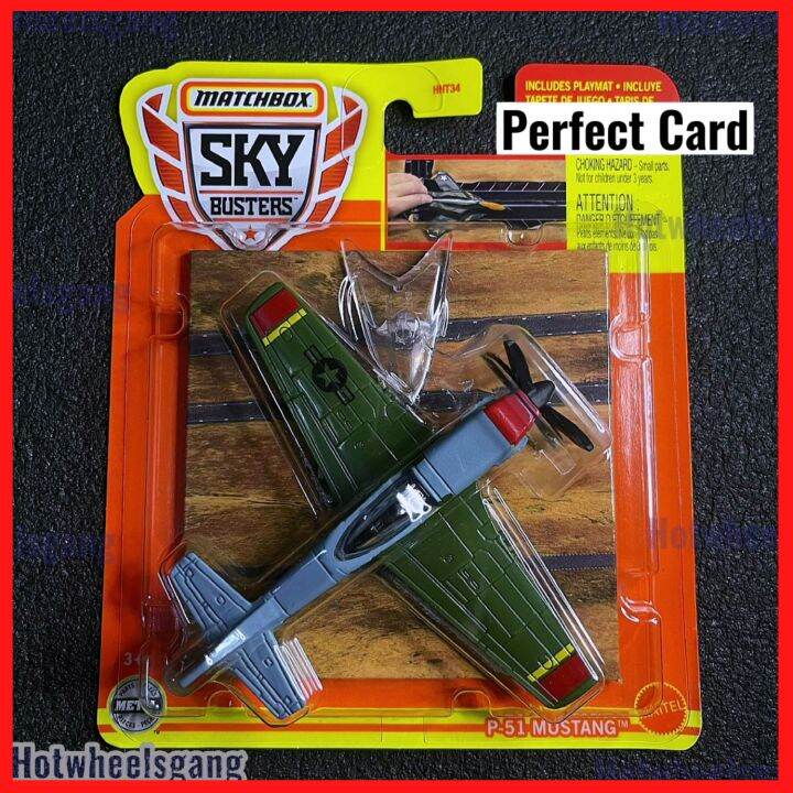 Matchbox P51 Mustang Sky Buster Jet Matchbox Collection Series Shark ...