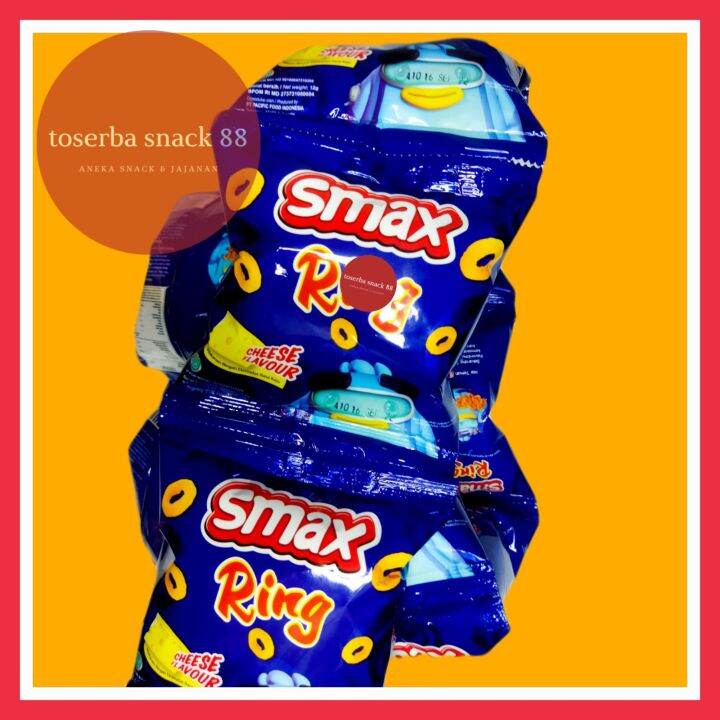 SMAX RING/Snack Keju Berbentuk Ring (12 gram × 10 pcs) | Lazada Indonesia