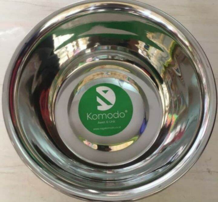 Baskom Stainless / Mixing Bowl / Mangkok / Baskom Korea TEBAL | Lazada ...
